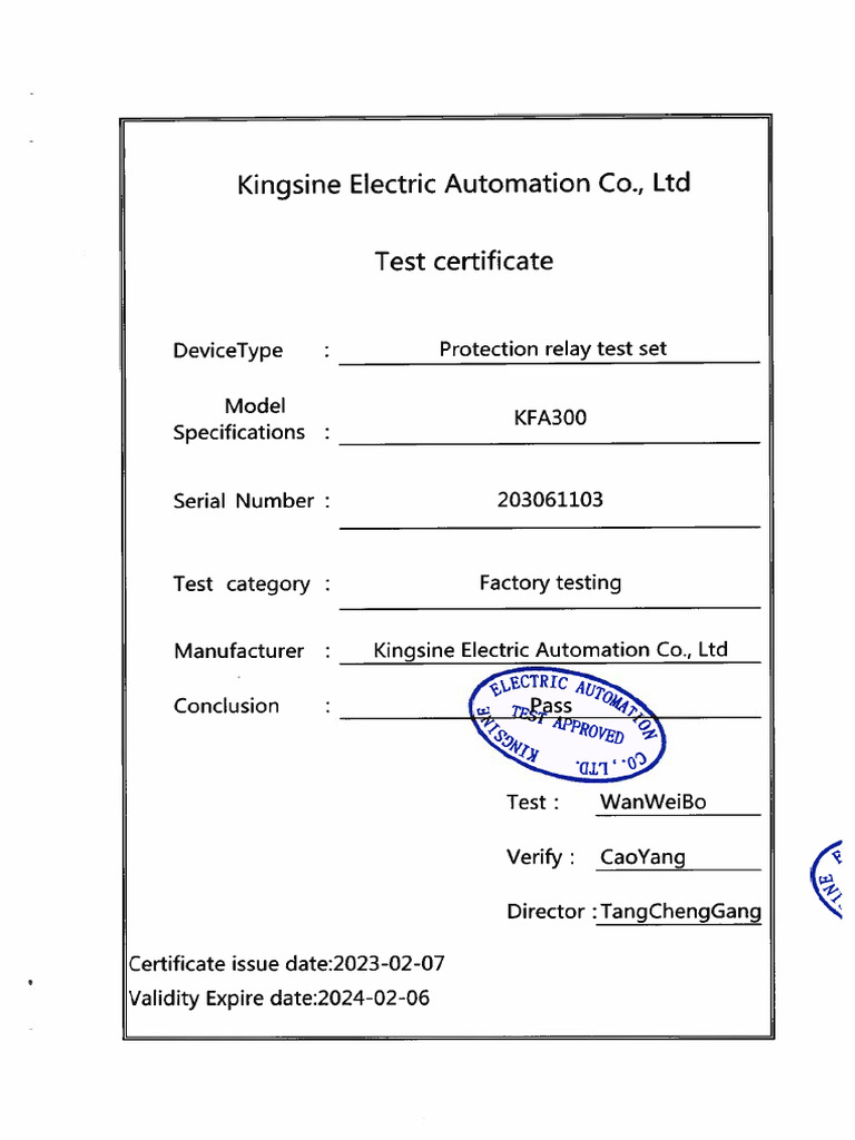 Kfa 300 - 0130 | PDF