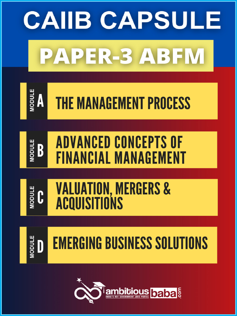 CAIIB PAEPR 3 ABFM Capsule by Ambitious Baba | PDF | Strategic ...