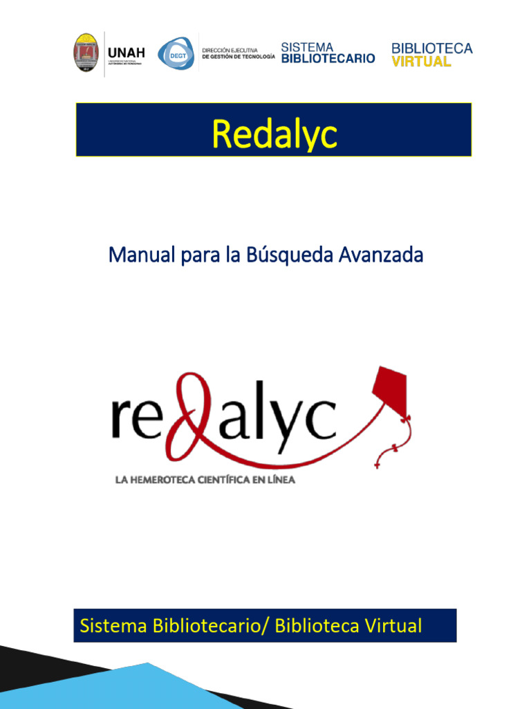Manual Busqueda Avanzada en Redalyc | PDF | Acceso abierto | Red mundial