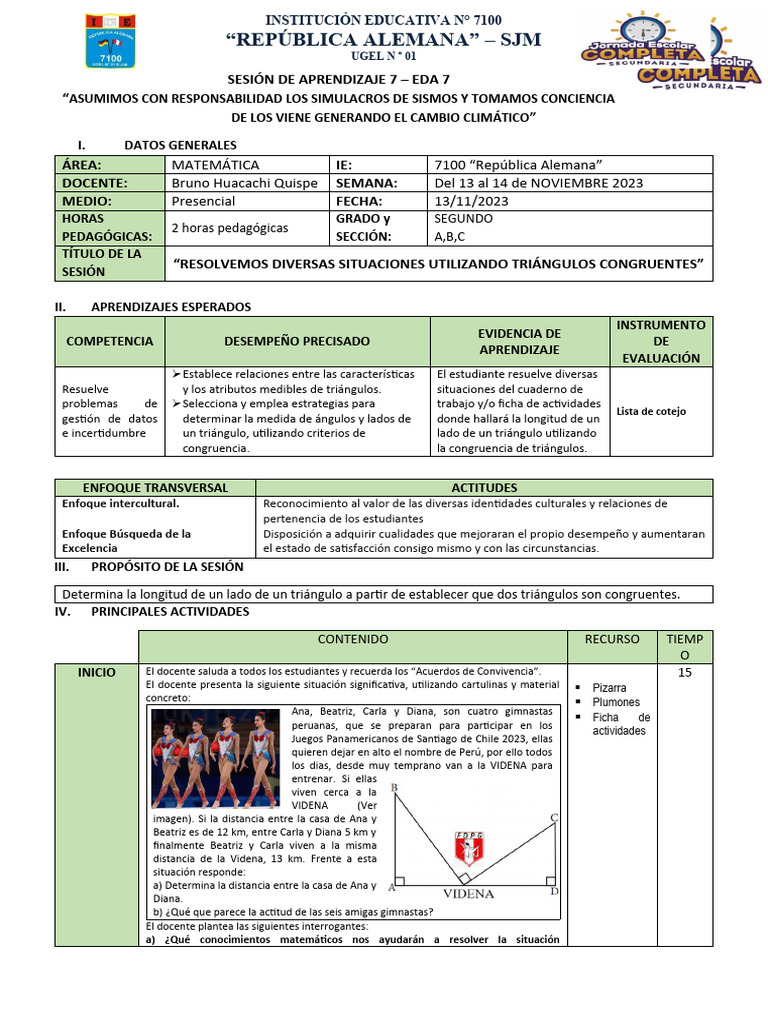Sesion 7 - 2do - Exp 7 | PDF | Triángulo | Cognición