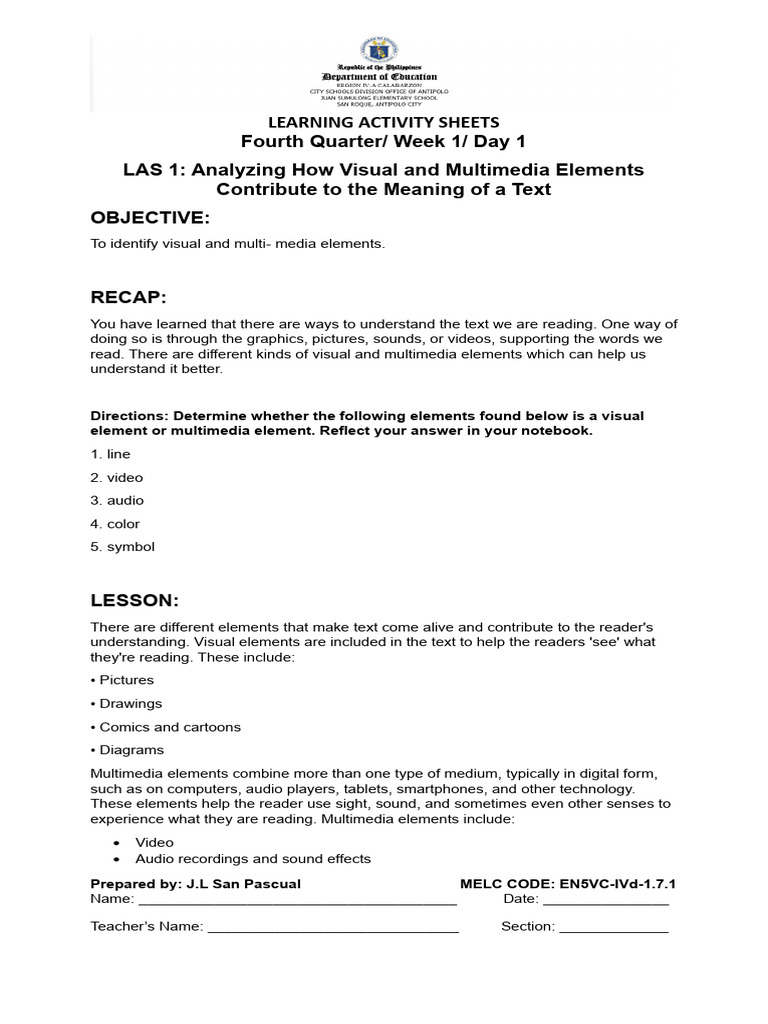 Analyzing Visual and Multimedia Elements | PDF | Multimedia | Graphics