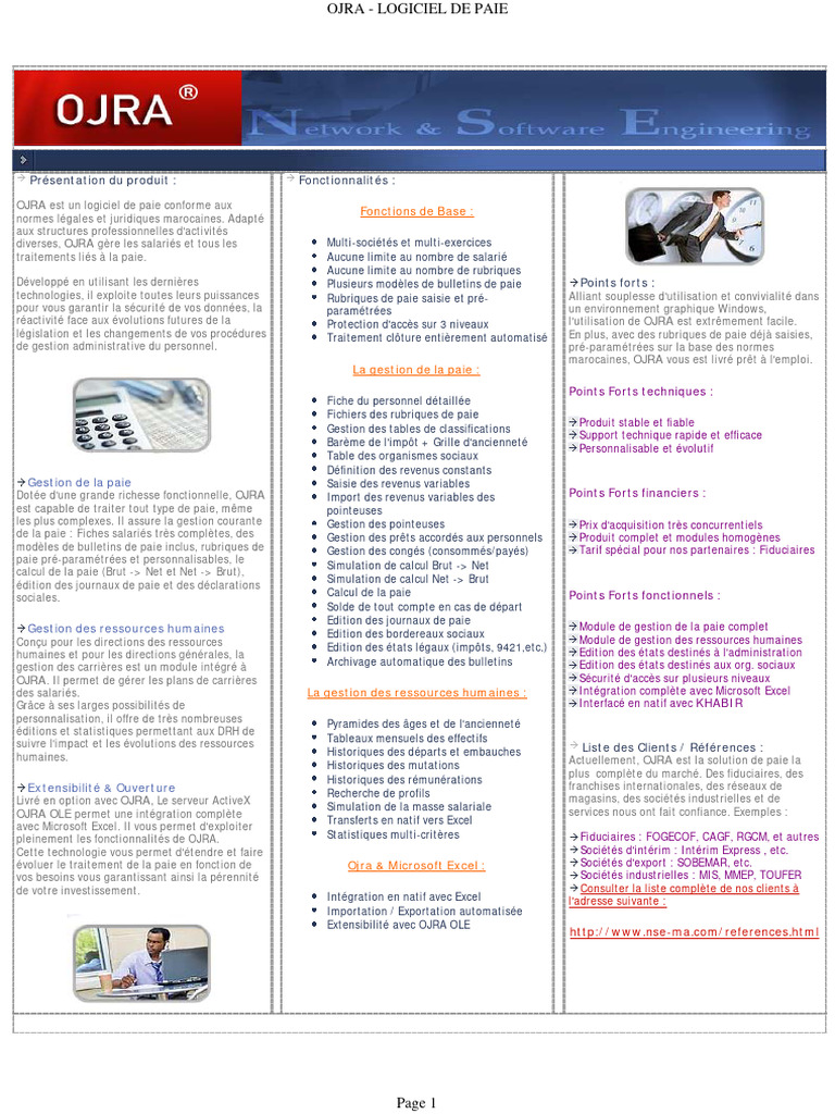 OJRA : Logiciel de Paie Marocain 2025 | PDF | Microsoft Excel | Logiciel