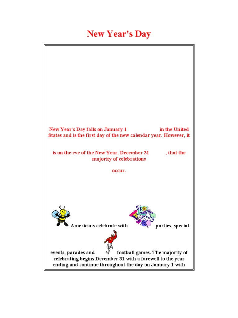 New Years History | PDF | Seasonal Traditions | Traditions