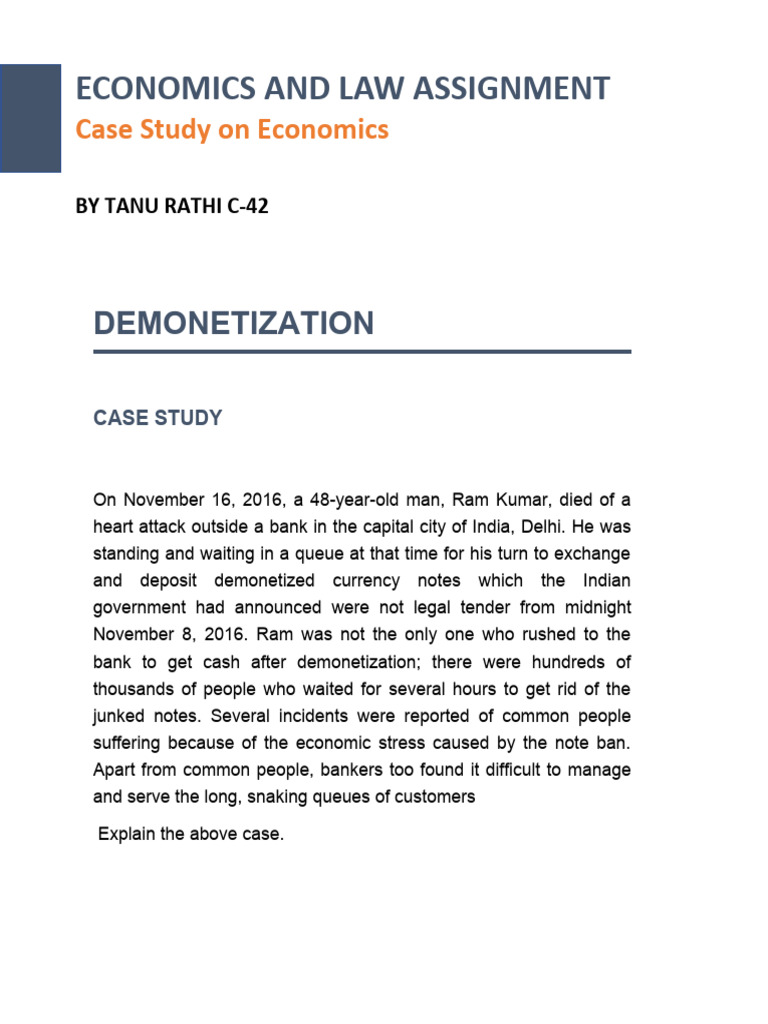 India's 2016 Demonetization Impact | PDF