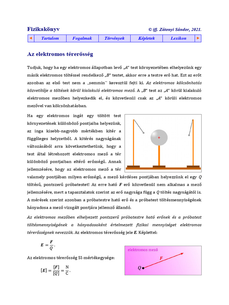 Fizikakönyv: Tartalom Fogalmak Törvények Képletek Lexikon | PDF