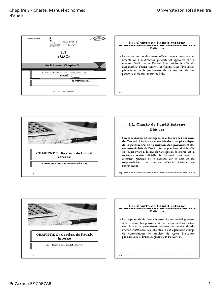 Charte et Manuel d'Audit Interne | PDF | Audit | Audit financier