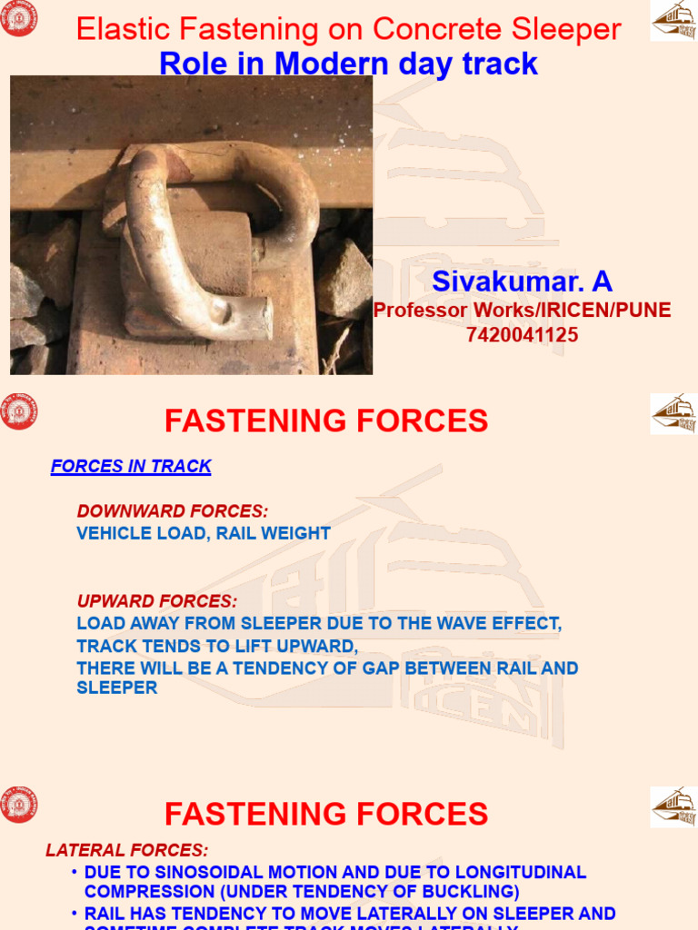 Elastic Fastening in Modern Railways | PDF | Buckling | Materials