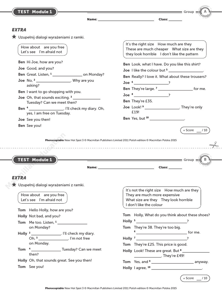 New Hot Spot 3 Module 1 Extra | PDF