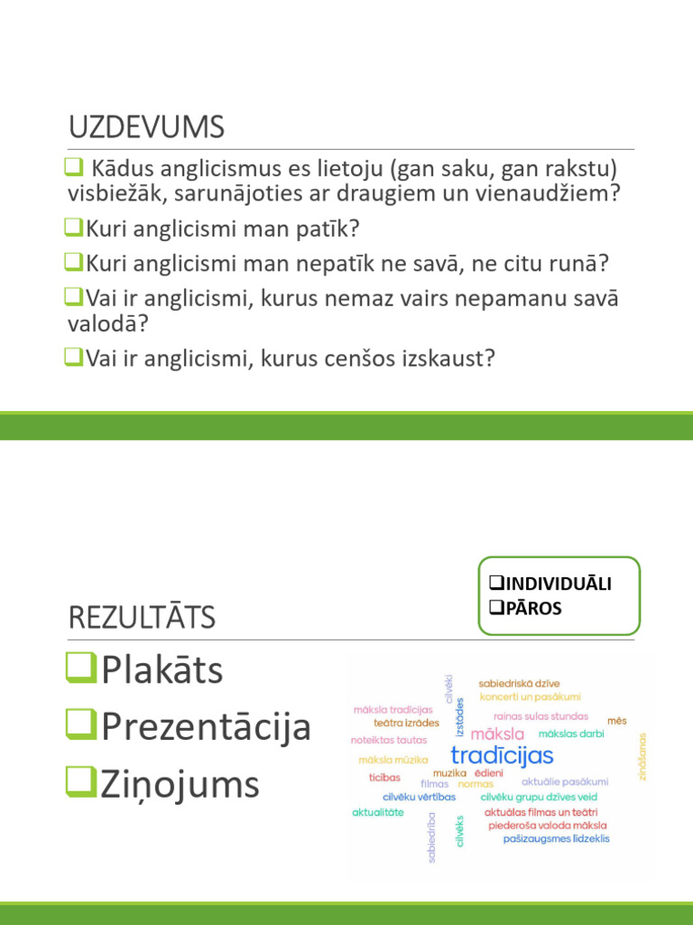 LV MD Projekts Anglicismi | PDF