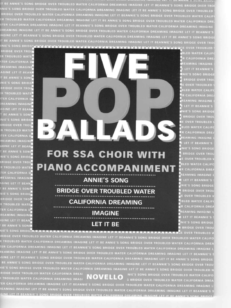 Five Pop Ballads | PDF