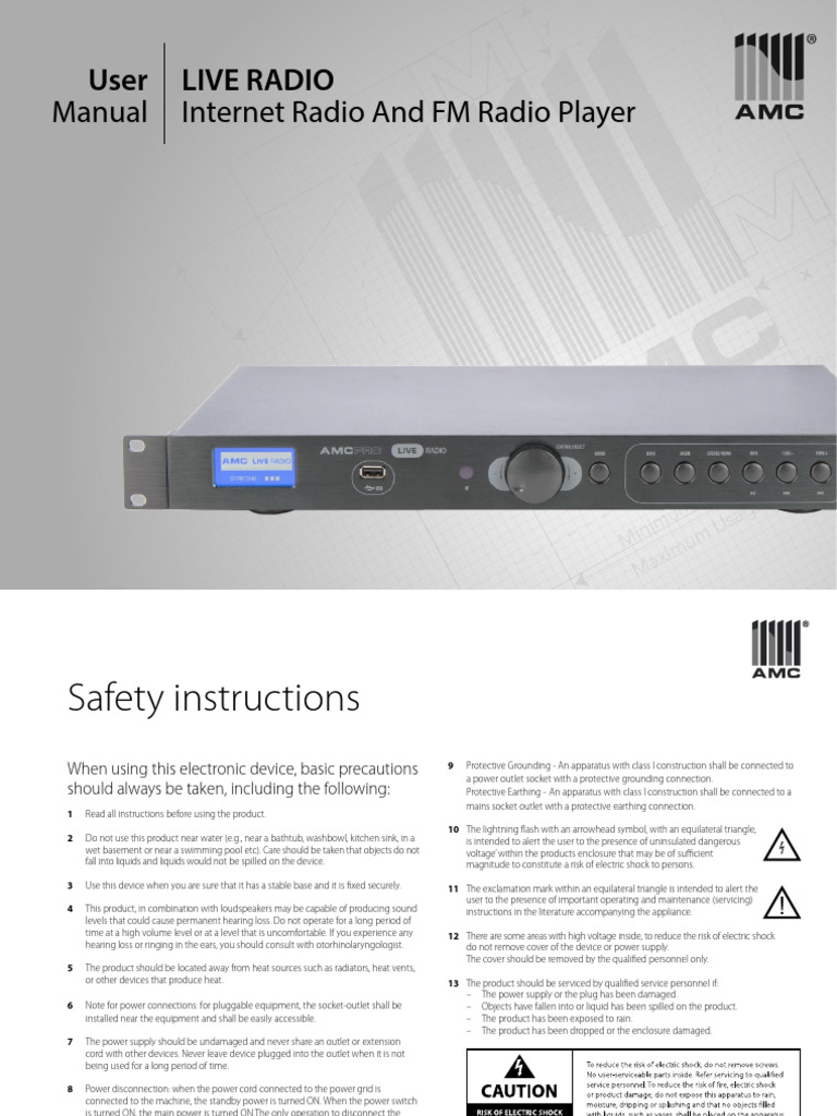 LIVE RADIO User Manual | PDF | Wireless Lan | Wi Fi