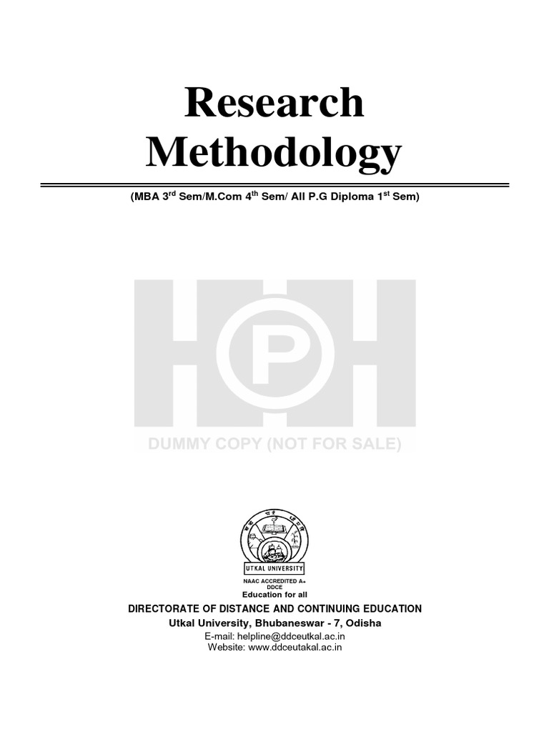Research Methodology | PDF | Methodology | Quantitative Research