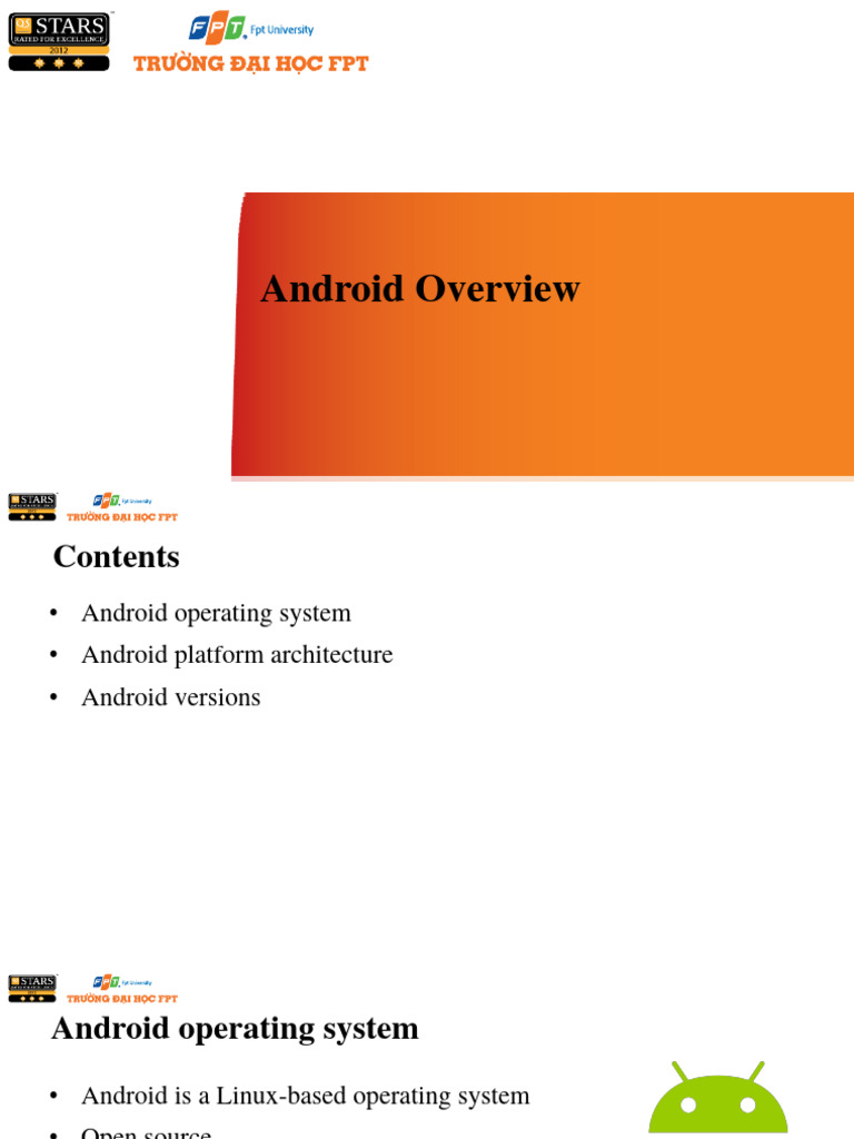 1 Androidoverview Pdf Android Operating System Application Software