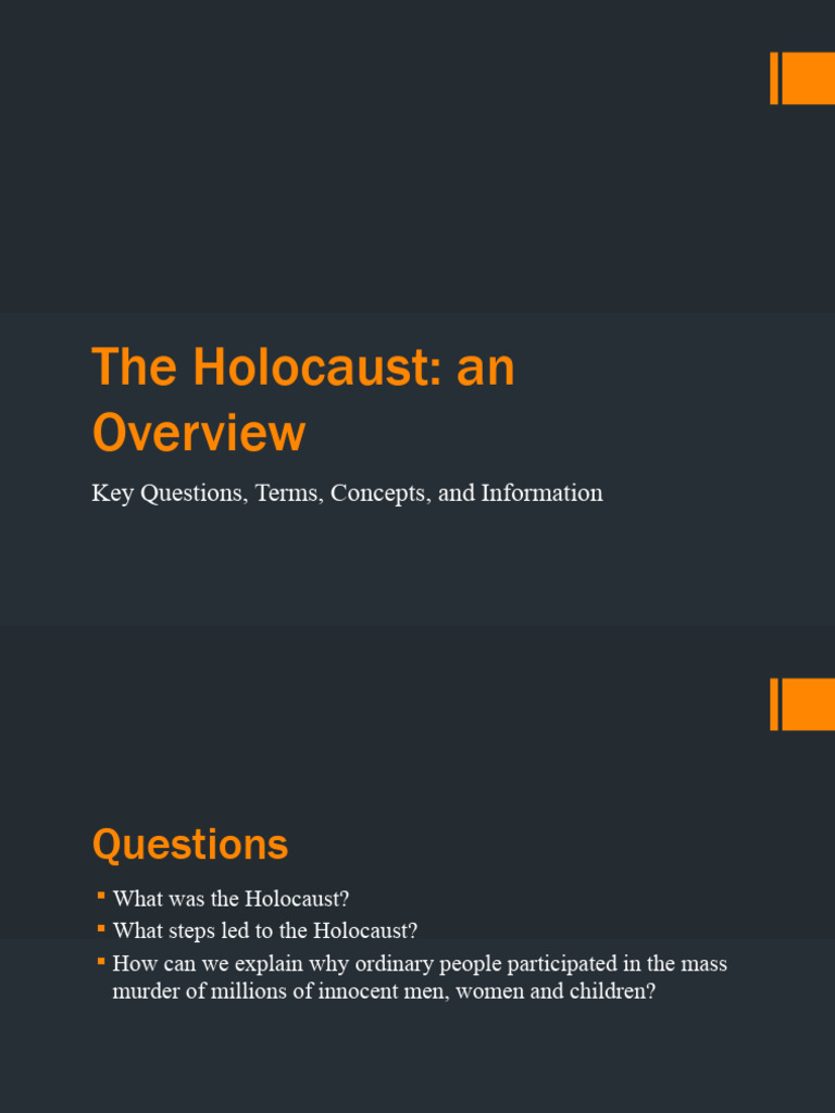 The Holocaust Overview1 | PDF | Final Solution | The Holocaust