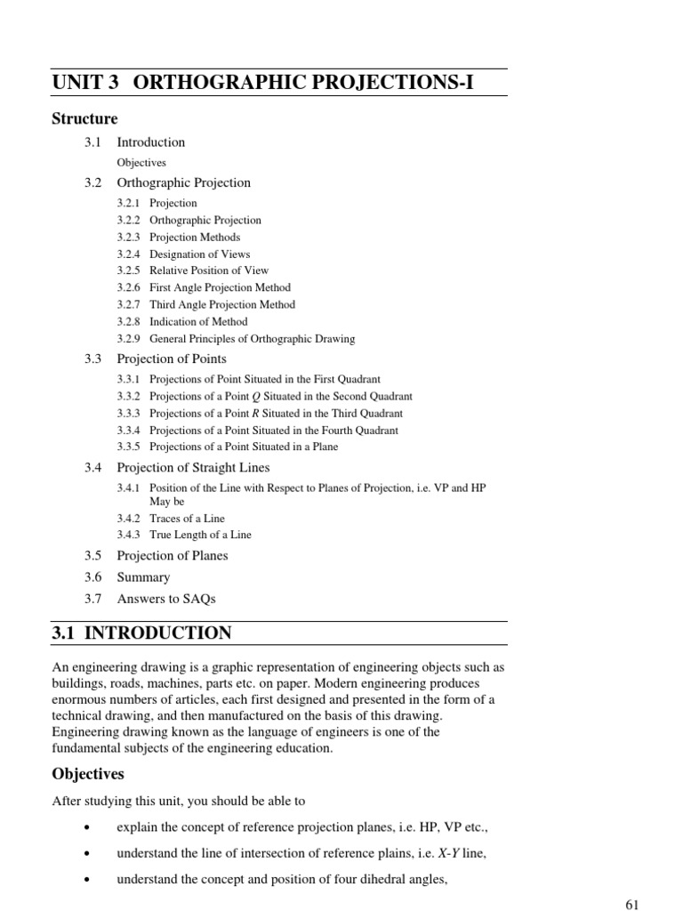 Drawing Projections | PDF | Angle | Line (Geometry)