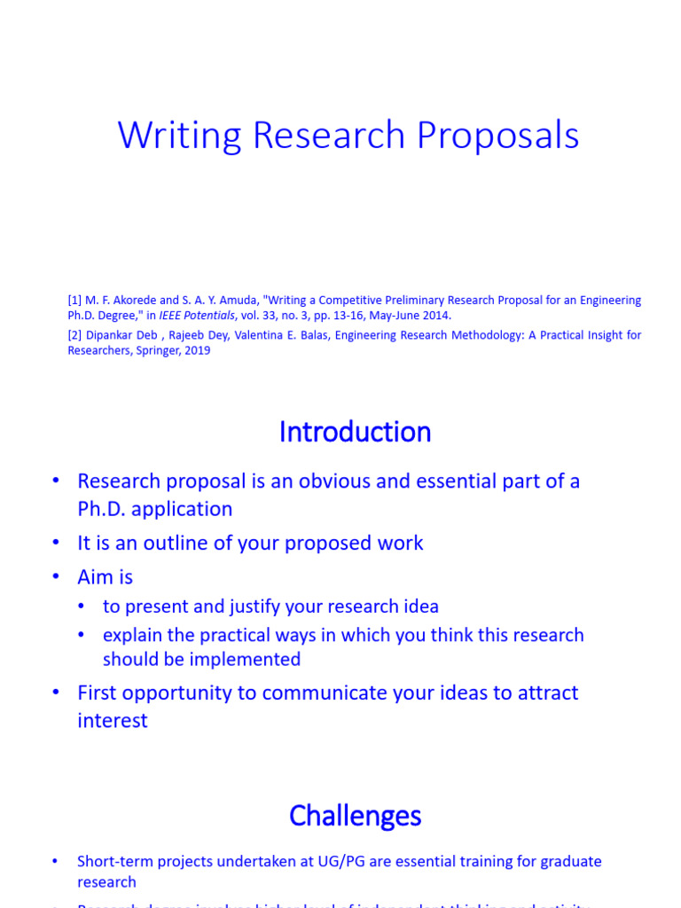 Ph.D. Research Proposal Guide | PDF | Methodology | Doctor Of Philosophy