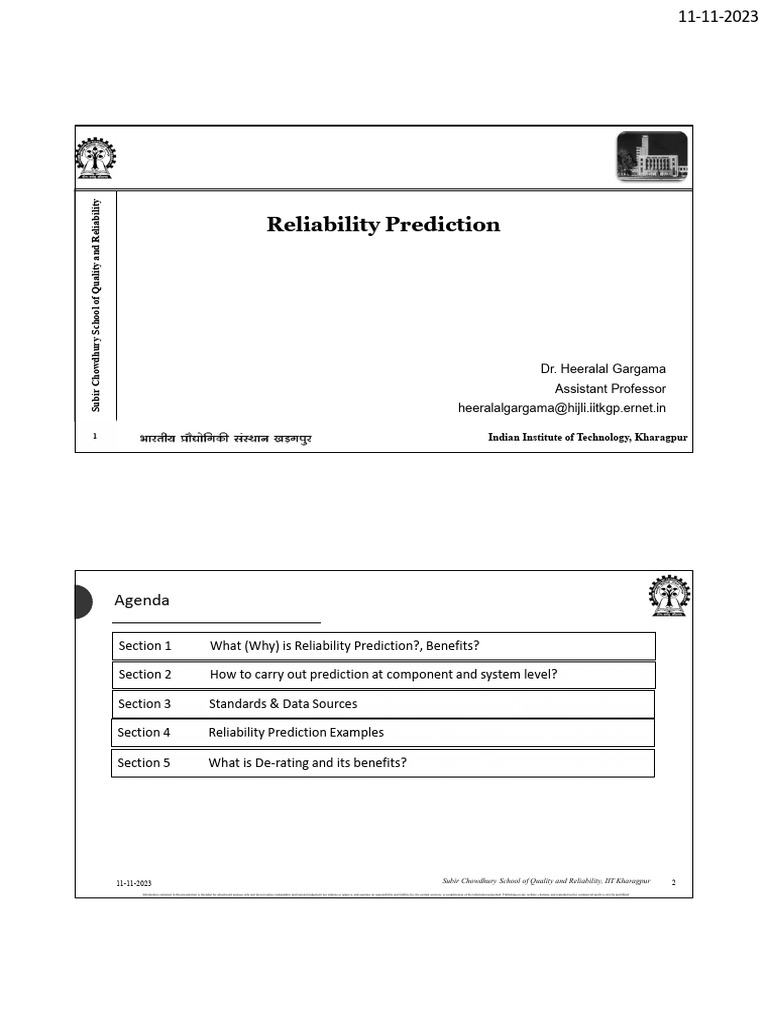 Reliability Prediction | PDF | Reliability Engineering | Electrical Engineering