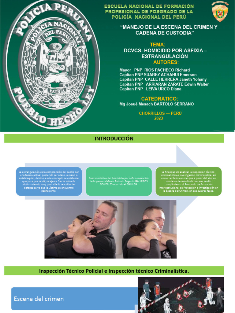 Escena Del Crimen Estrangulación | PDF | Ciencia forense | Policía