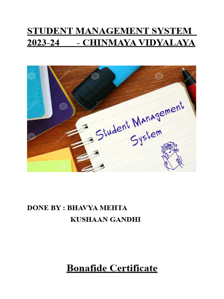 STUDENT MANAGEMENT SYSTEM 2023 | PDF | Databases | Modular Programming
