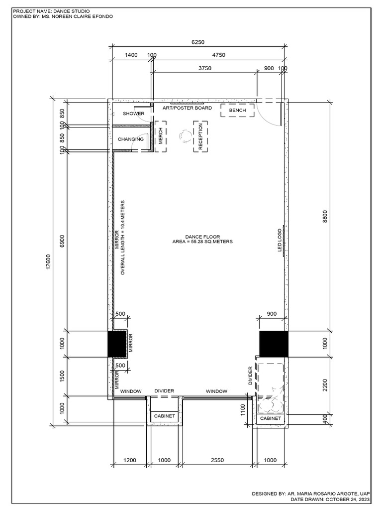 2308 Dance Studio - Floor Plan | PDF