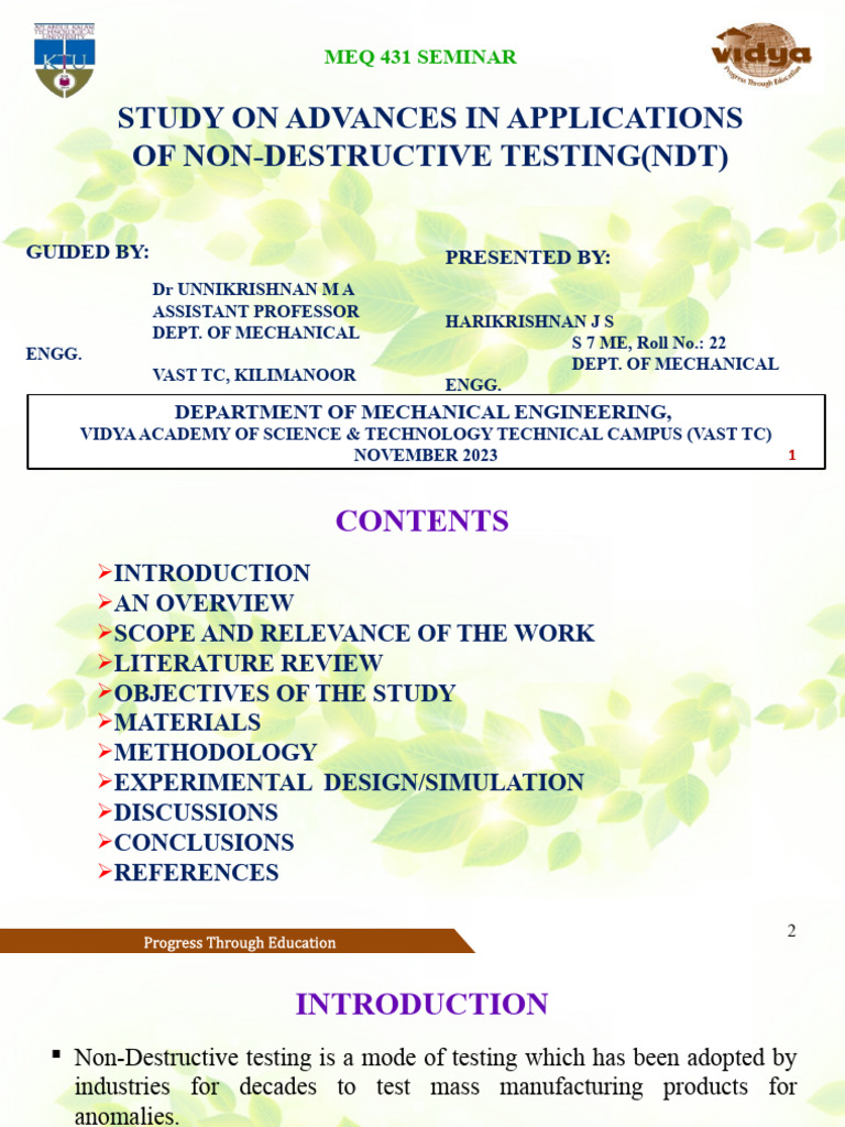 Hari Final | PDF | Nondestructive Testing | Physical Sciences
