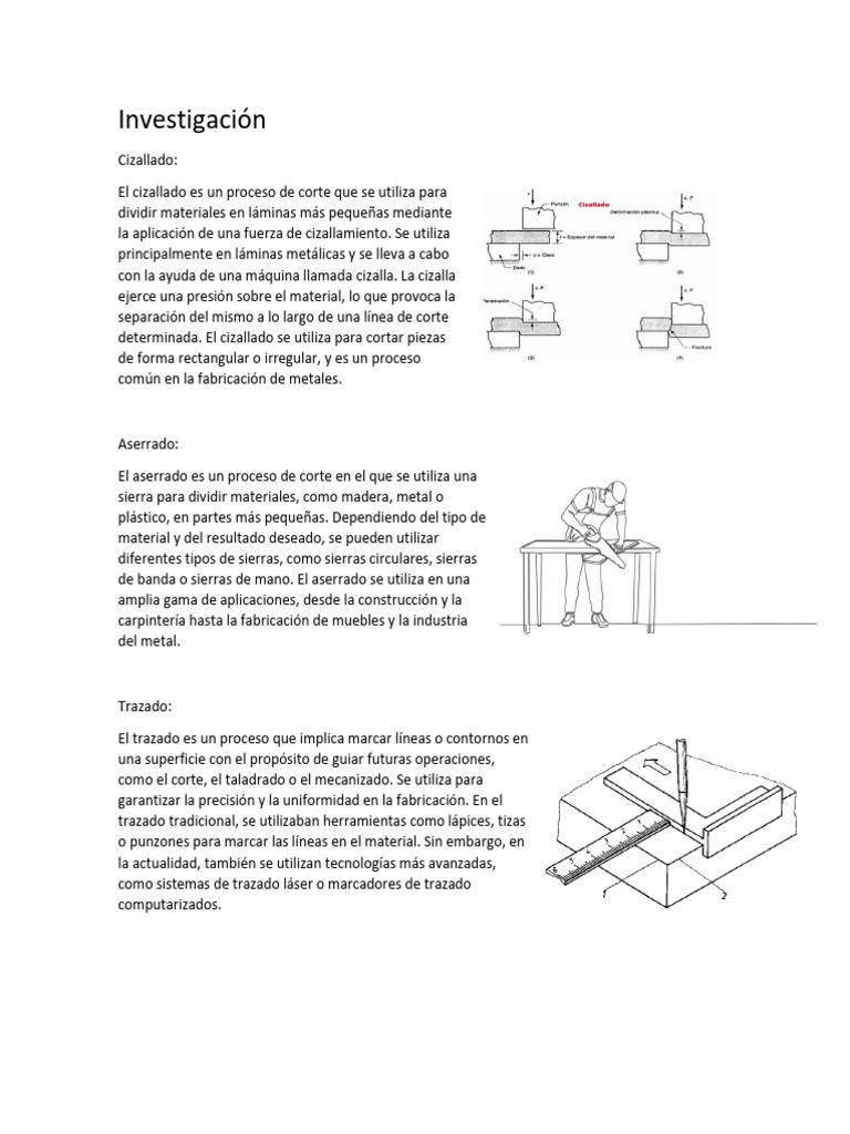 Procesos de Corte y Unión en Metales | PDF