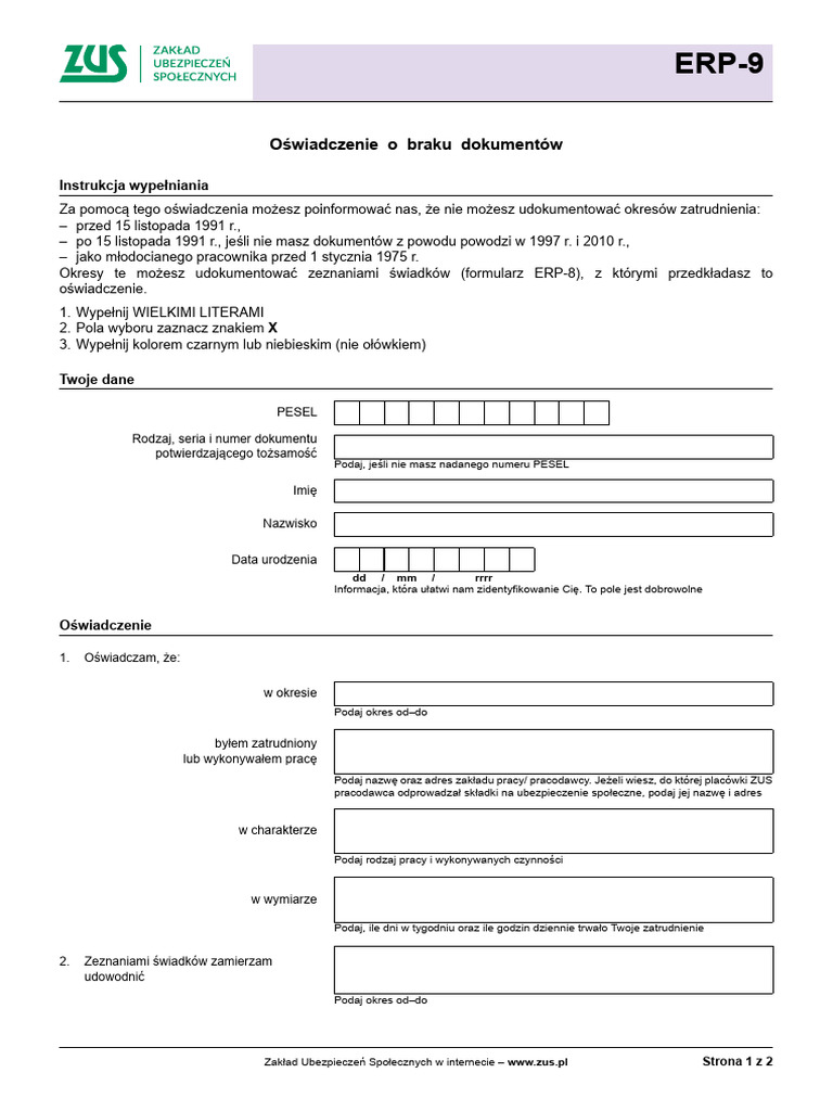 ERP-9 - Do Wydruku | PDF