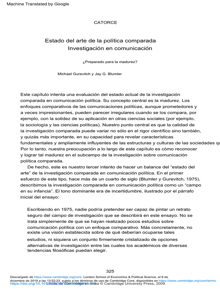 Gurevitch, M., & Blumler, J. (2004) | PDF | Democracia | Ideologías ...