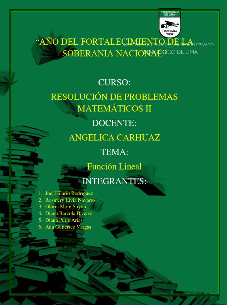 Actividad 7 - Funcion Lineal | PDF