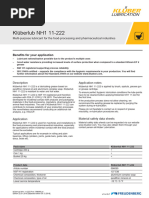 Klueber Microlube GL 261 Special Lubricating Grease Datasheet | PDF ...