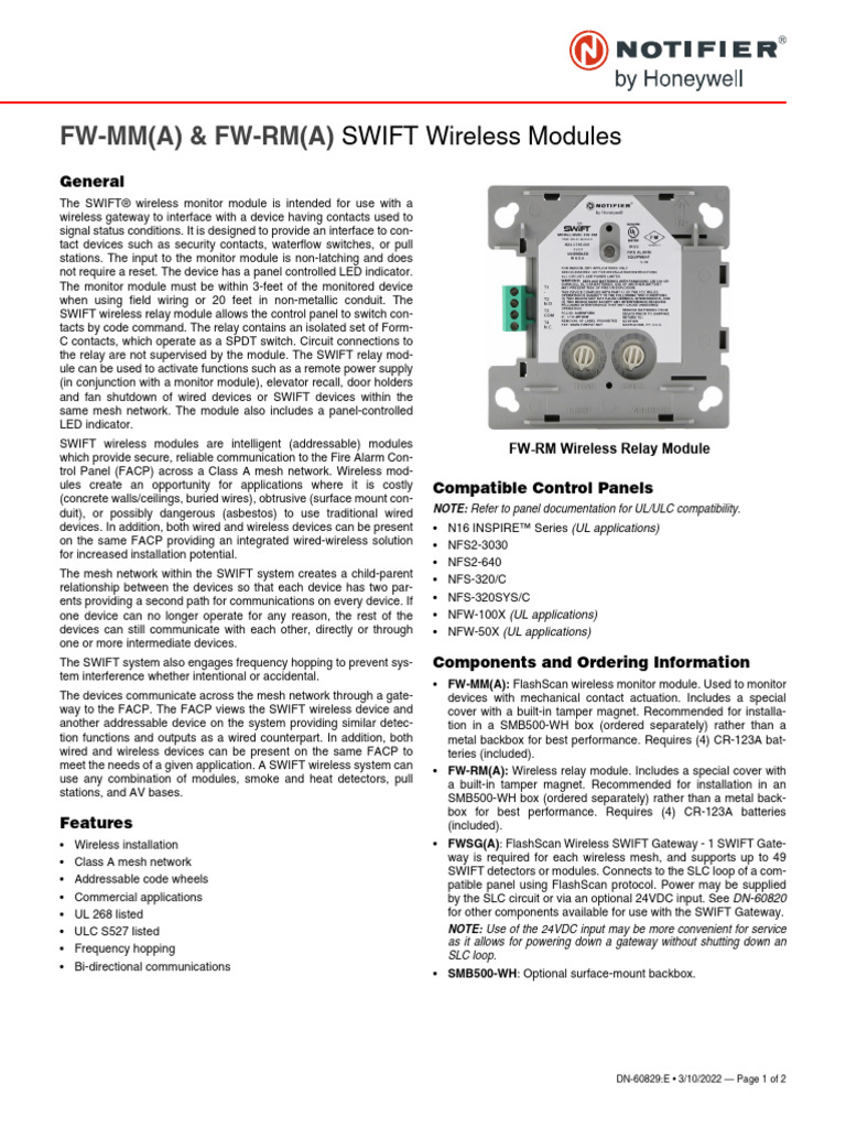 FW-RM Ficha Técnica | PDF