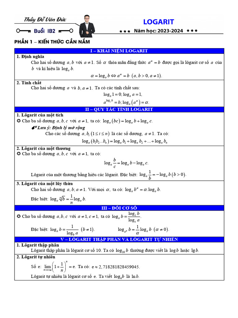 IB2 - Logarit | PDF