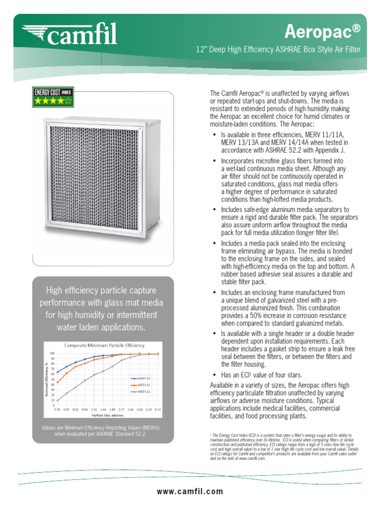 FILTER Aeropac CAMFIL | Download Free PDF | Glasses | Life Cycle Assessment FILTER Aeropac CAMFIL | Download Free PDF | Glasses | Life Cycle Assessment