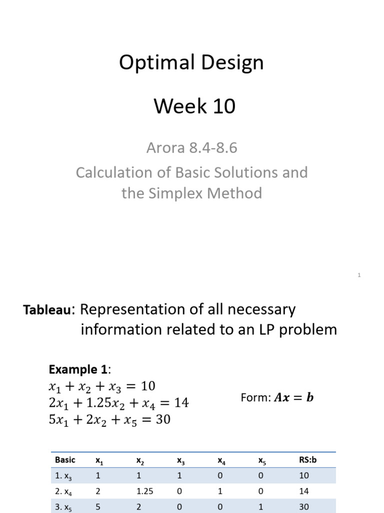 Week 10 | PDF | Mathematical Optimization | Algorithms