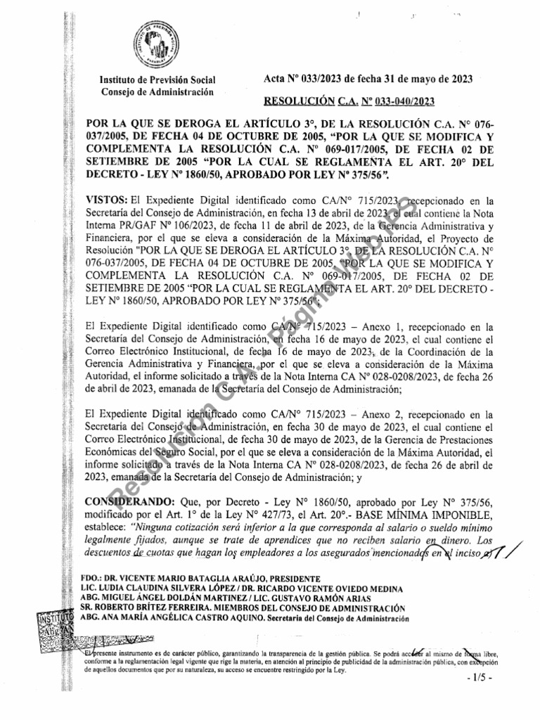 Rca #033-040-2023 | PDF