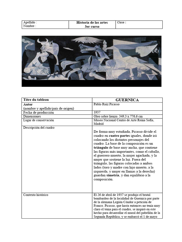 Guernica | PDF | Pablo Picasso | Pinturas