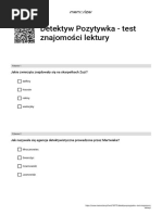 Detektyw Pozytywka Streszczenie Plan | PDF