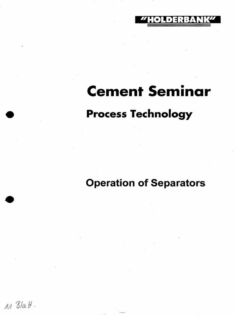 Operation of Separators | PDF