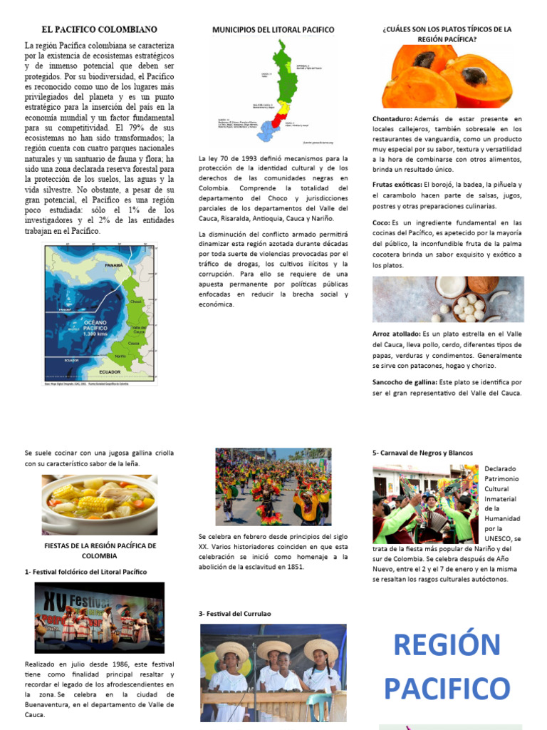 El Pacifico Colombiano | PDF | Colombia | Cocinando