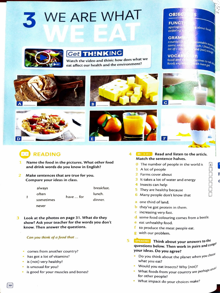 Think A2 - Unit 3 | PDF | Noun | Grammatical Number