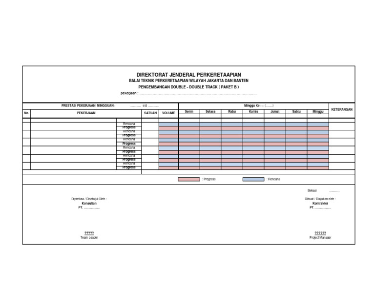 Contoh Format Laporan Rencana Dan Realisasi | PDF