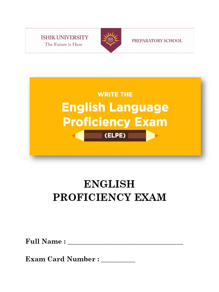 Sample PROFICIENCY EXAM | PDF | Advertising | Television Advertisement