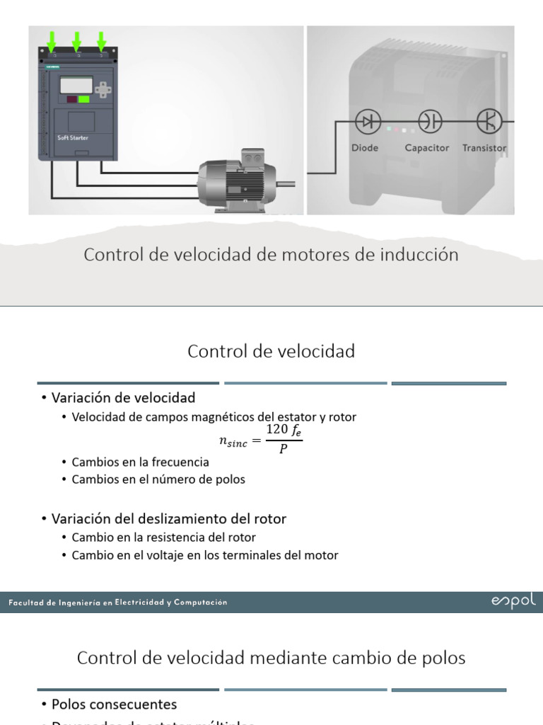 Unidad 2 Control de Velocidad de Motores de Inducción | PDF | Motor ...