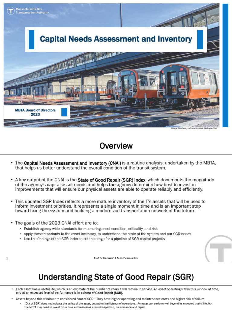 MBTA Capital Needs Assessment and Inventory | PDF | Rapid Transit ...