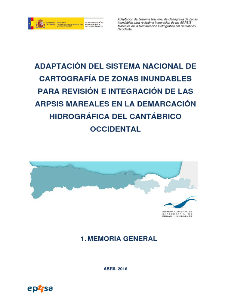 Memoria - General CHC - 2016 | PDF | Inundar | Mapa