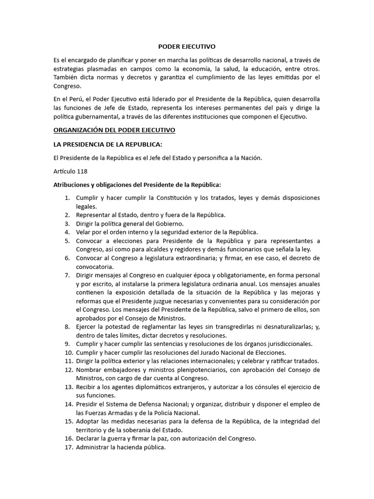 Poder Ejecutivo Pdf Ministerio Departamento De Gobierno