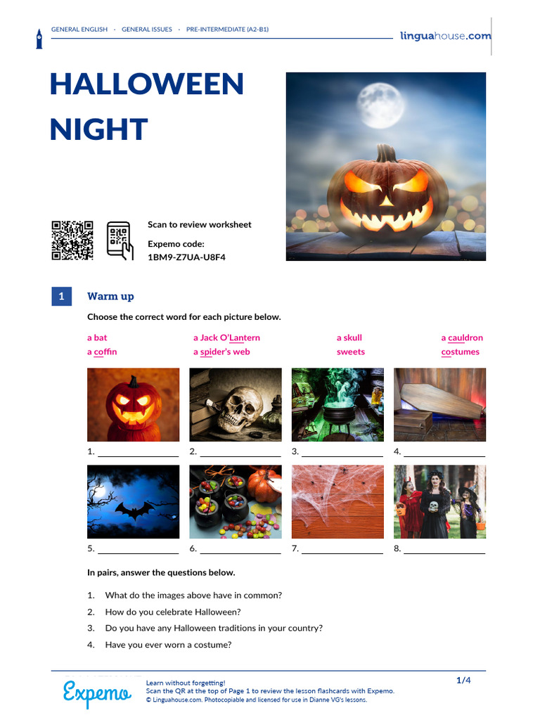 A2 Halloween Lesson Plan and Activities | PDF | Halloween