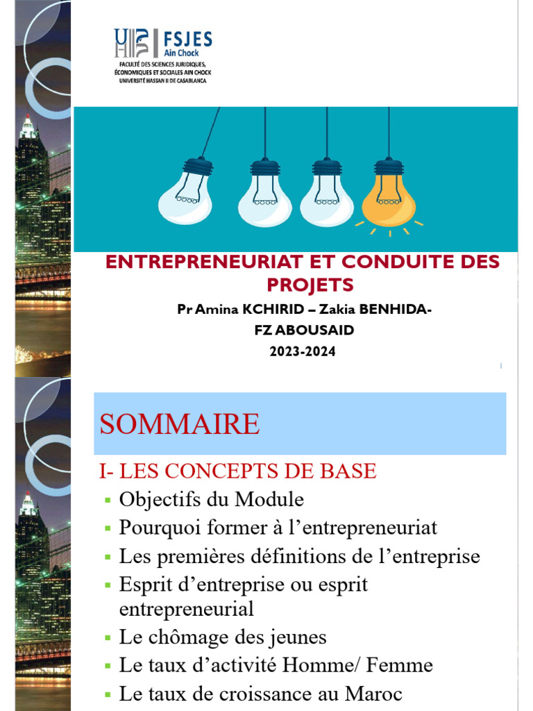 Schéma de l'entrepreneuriat au Maroc | PDF | Innovation | Entrepreneuriat