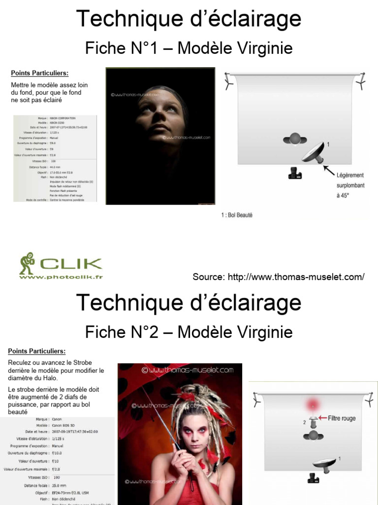 Technique Eclairage Thomas Musselet | PDF | Flash (Photographie) | Optique