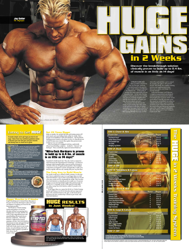 PRD NTR HC JaCutl Sep07 | PDF | Skeletal Muscle | Determinants Of Health